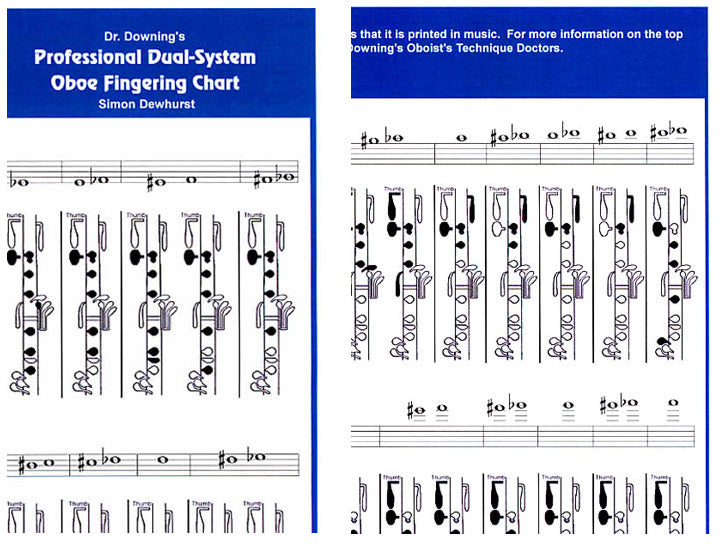 Oboe Fingering Chart 2D Oboe Fingering Chart By DENYS BELIAEV
