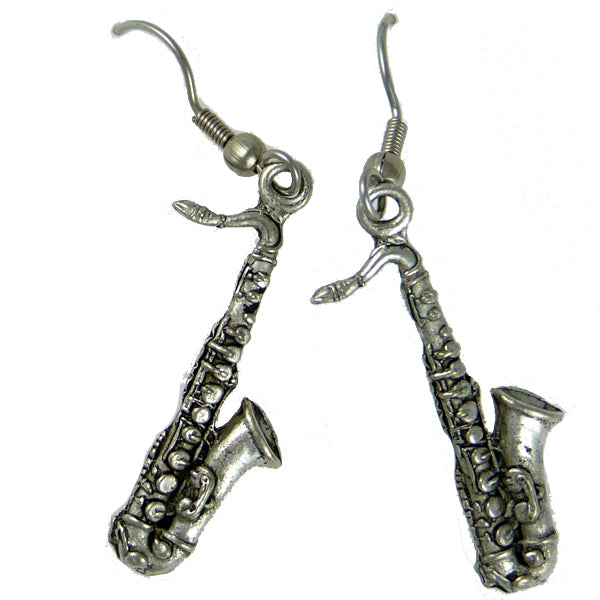 saxophone-pewter-earrings – John Packer